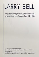 Larry Bell: Vapor Drawings on PAPER and GLASS. New Sculpture