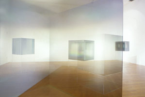 Larry Bell: Vapor Drawings on PAPER and GLASS. New Sculpture