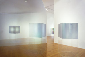 Larry Bell: Vapor Drawings on PAPER and GLASS. New Sculpture